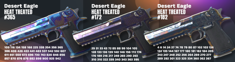Desert Eagle | Heat Treated Blue Gem in CS2: Price & Value