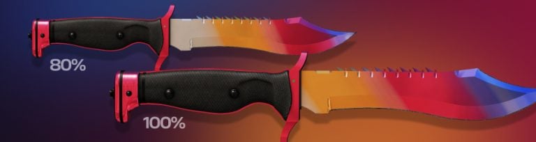 Bowie Knife Fade in CS2: Best Patterns, Prices & Rarity Guide