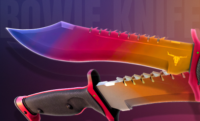 Bowie Knife Fade in CS2: Best Patterns, Prices & Rarity Guide