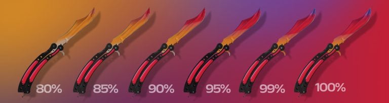 CS2 Butterfly Knife | Fade: Full Fade Patterns Explained